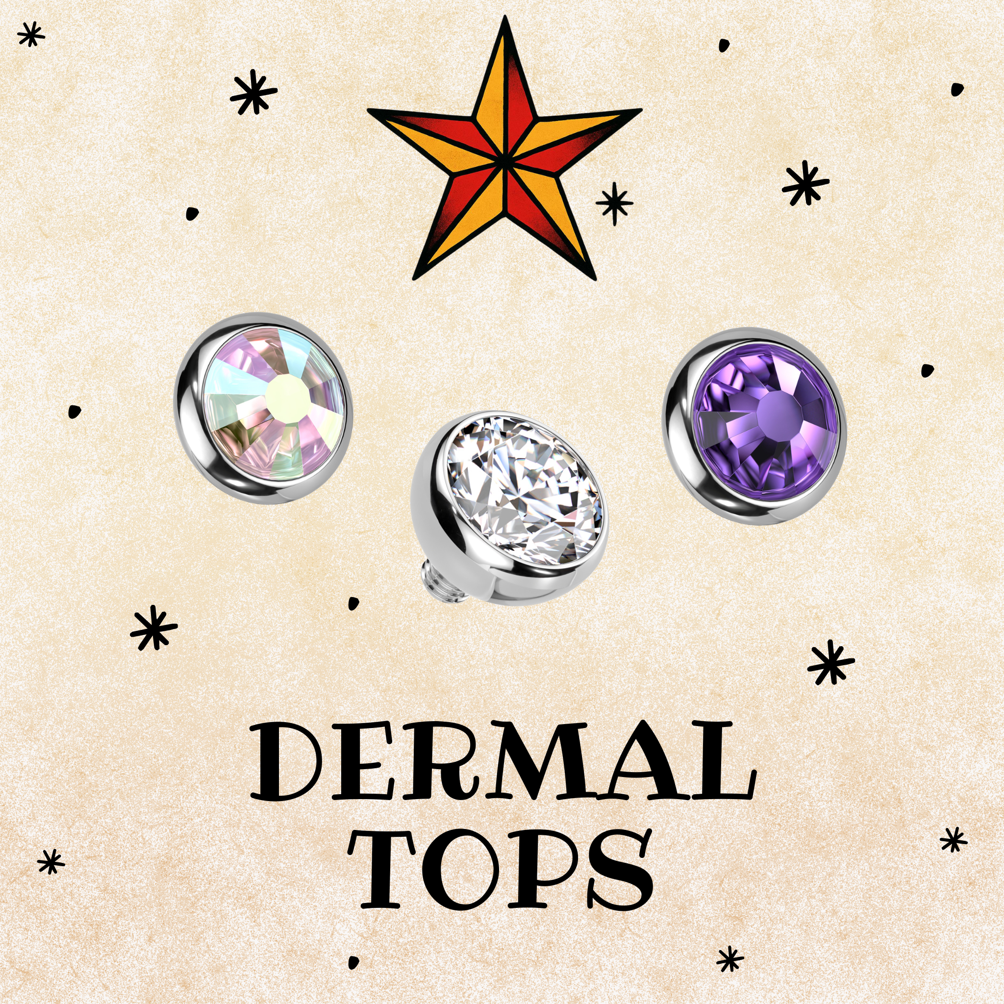 Dermal Tops – Cherry Body Jewellery